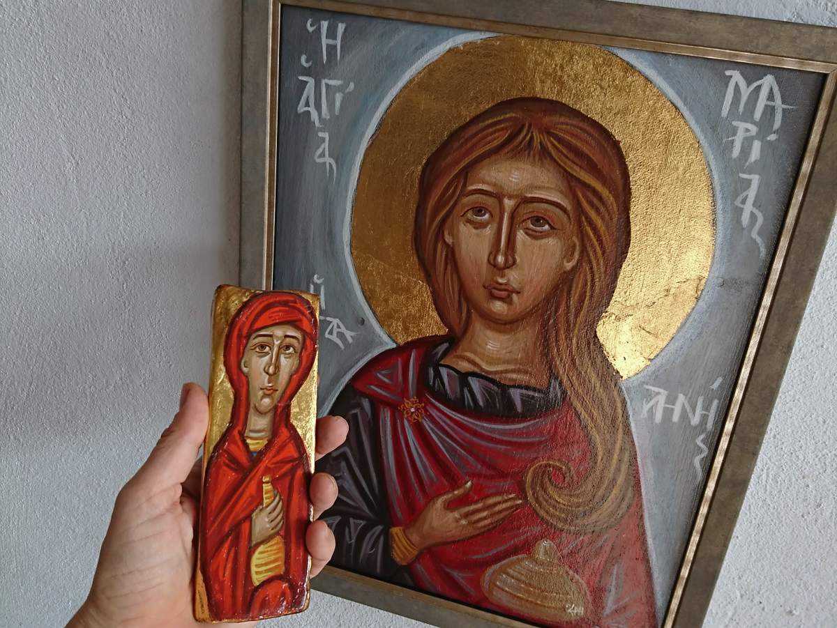 Mary Magdalene and Red | Angelicon | Contemporary religious art